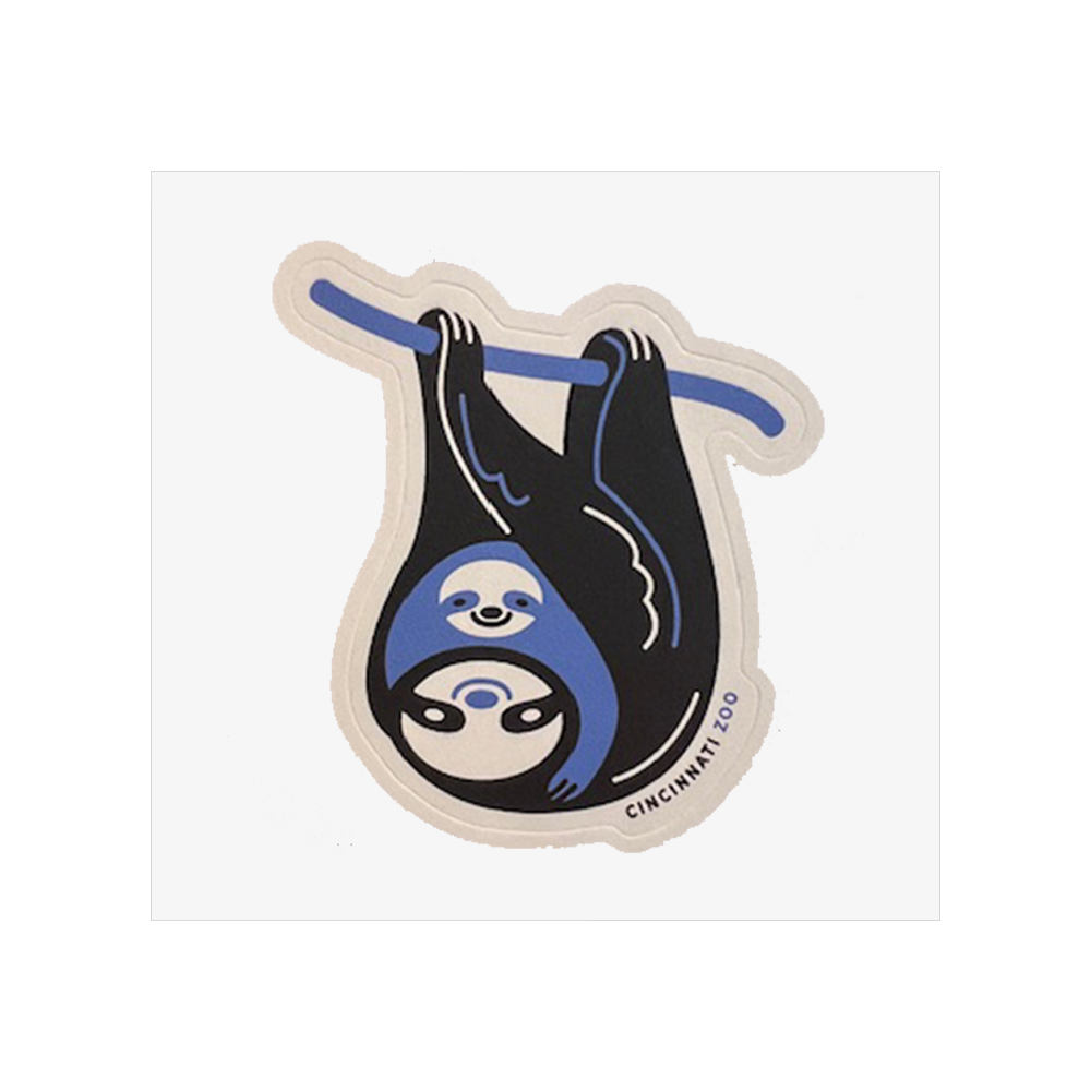 STICKER ARTISTIC SLOTHS – shopcincinnatizoo